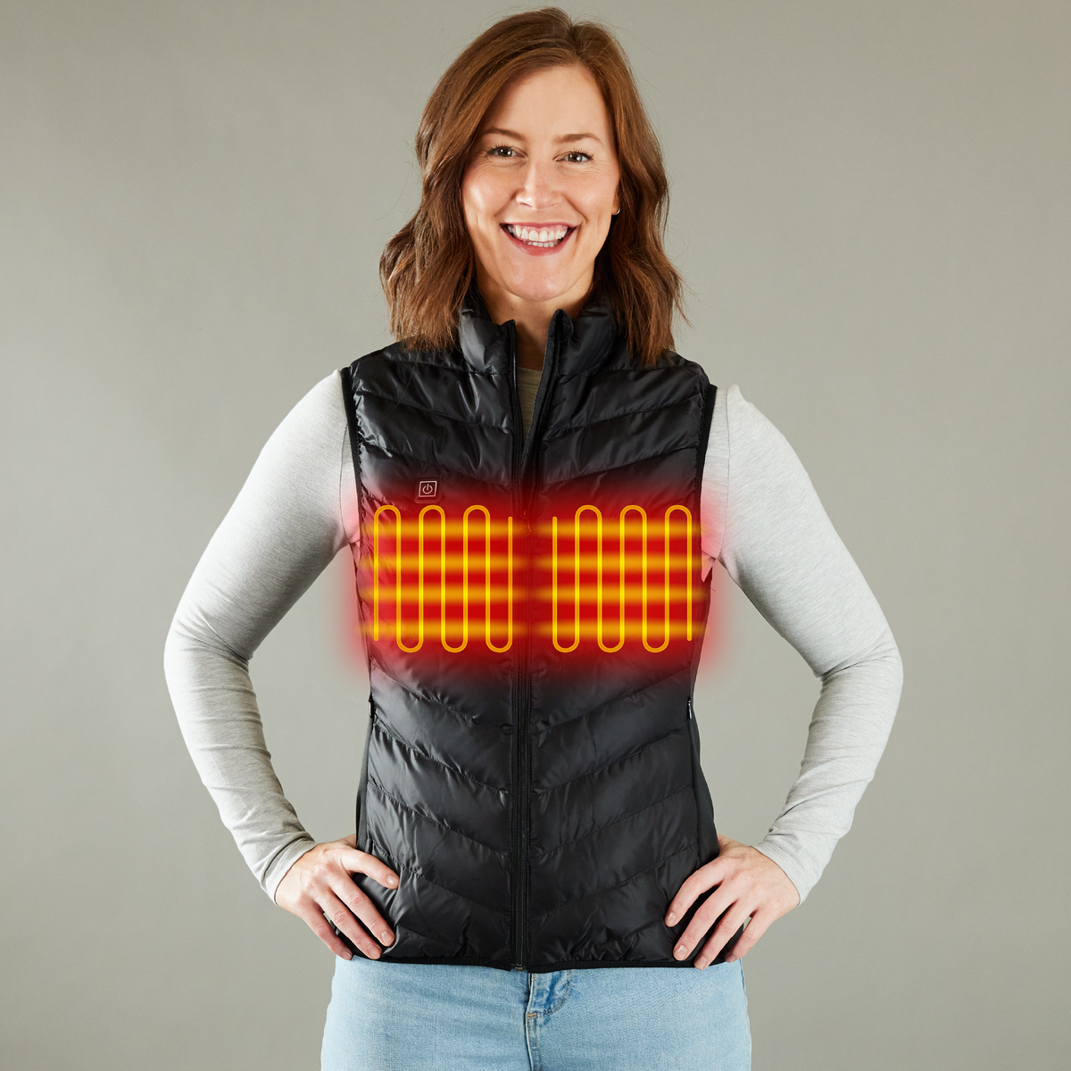 Jackoli™ Ladies Heated Vest | 10k Battery + Charger – The Heated Vest Store